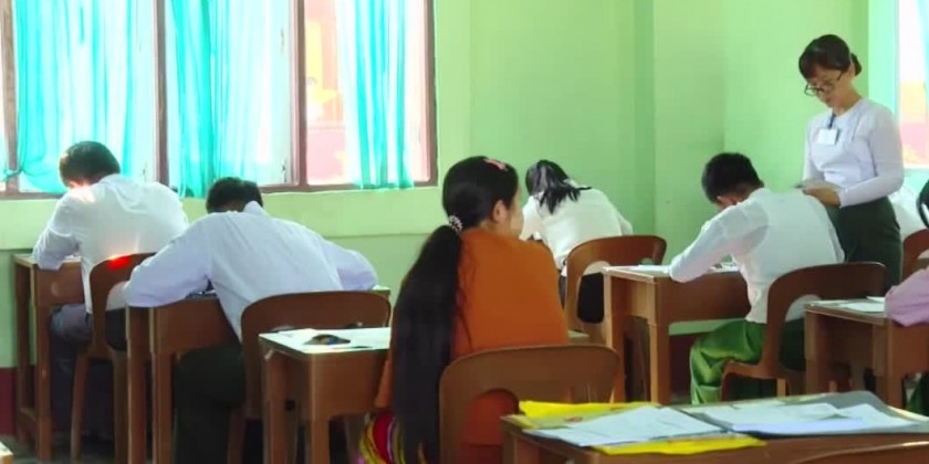 Matriculation Exam: 2023 matriculation exam begins across the nation | Myanmar International TV